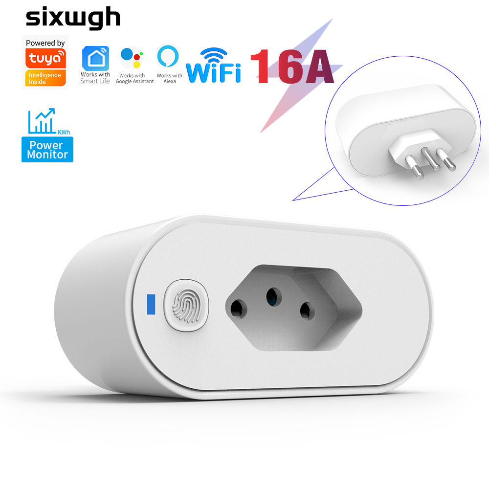 Brazil Type N Smart Plug with 16A & Energy Monitor